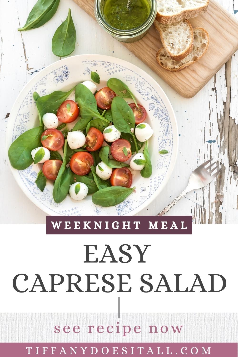 Easy Caprese Salad Recipe - Tiffany Does It All